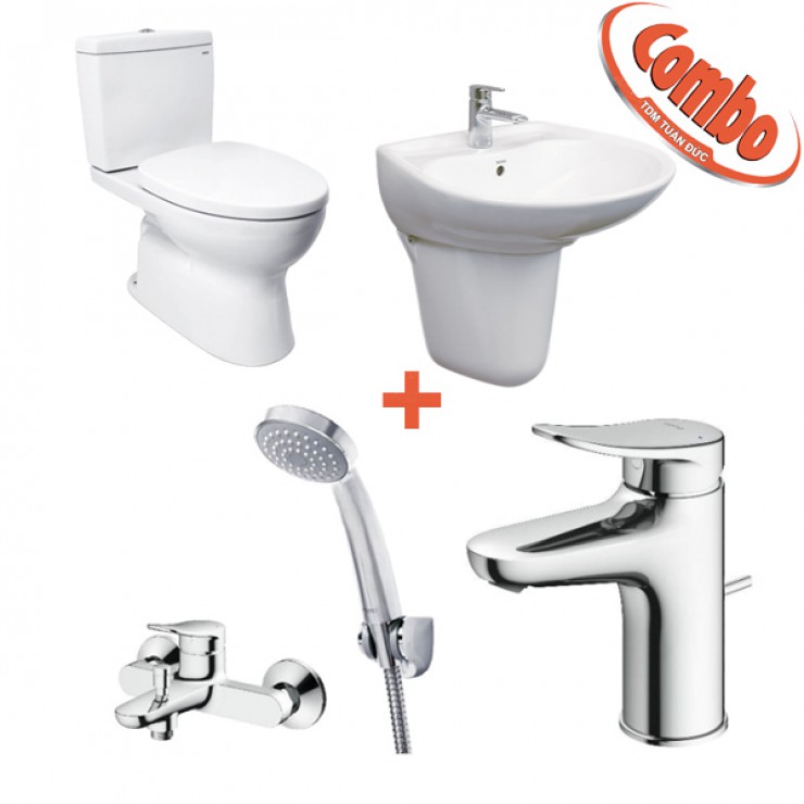 Trọn bộ combo thiết bị vệ sinh Toto đầy đủ cho nhà tắm chiết khấu cao