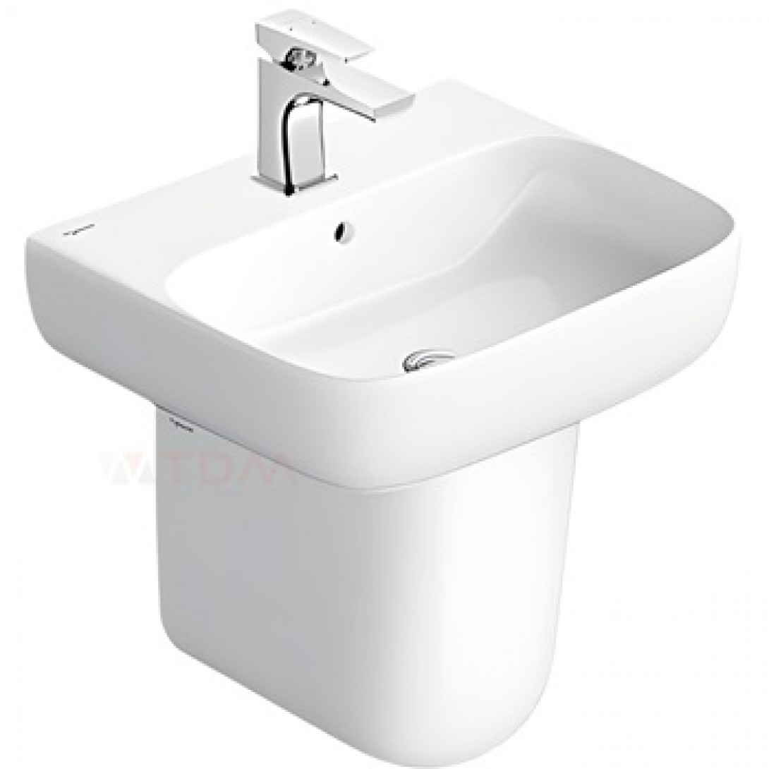 Chậu rửa mặt lavabo Viglacera treo tường chân dài - chân lửng (ngắn ...