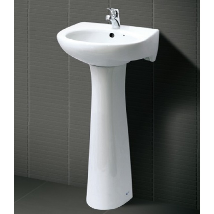 Bộ chậu rửa mặt lavabo Inax L-282V/L-284VD treo tường chân dài - Tuấn Đức