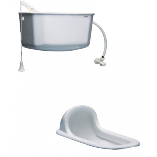 Bồn cầu xổm Caesar CS1230 - Xí bệt bàn cầu két nước treo tường T1100