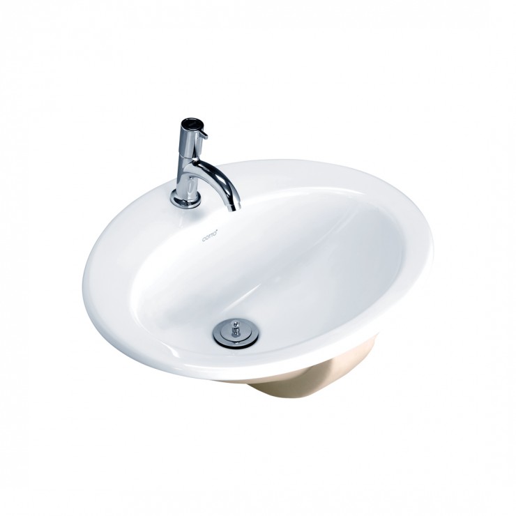 Chậu Rửa Lavabo COTTO C029 Lisa Âm Bàn Dương Vành | Nội Thất Hiệp Phát