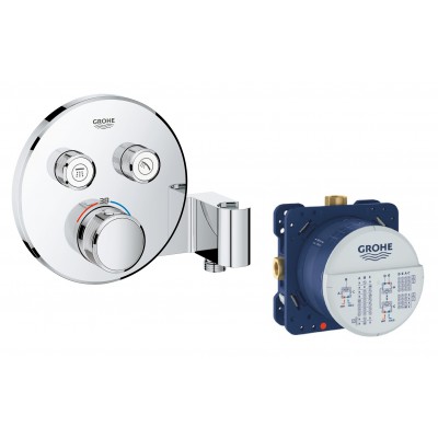 Mặt bộ trộn âm ổn nhiệt Grohe SmartControl 29126000 + 35600000 gắn ...