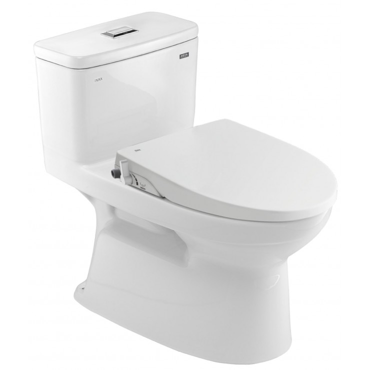 Bồn cầu Inax AC-969/CW-S15VN - Xí bệt bàn cầu 1 khối nắp rửa cơ - Tuấn Đức
