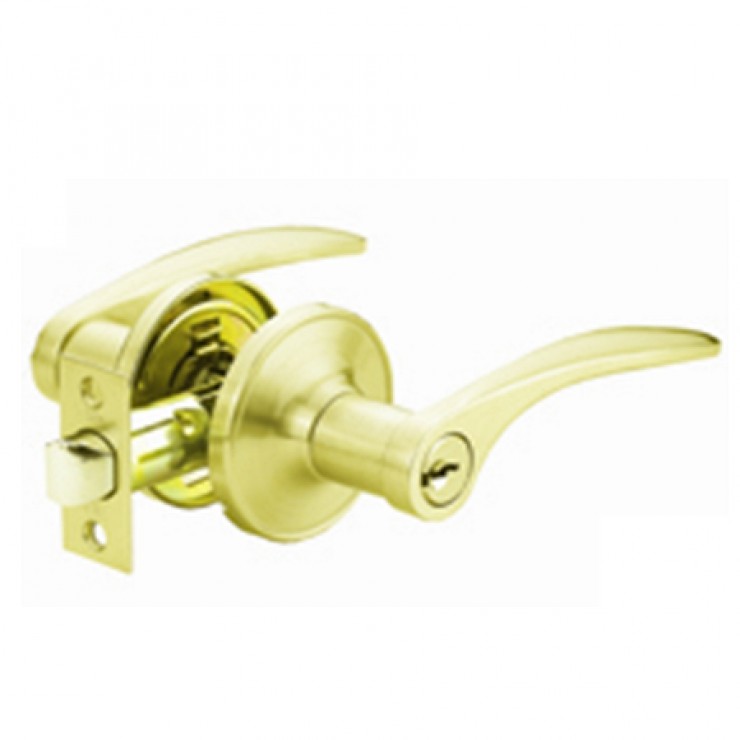 Khóa tròn tay gạt Yale VL5327 US3 màu vàng đồng cửa phòng - Tuấn Đức