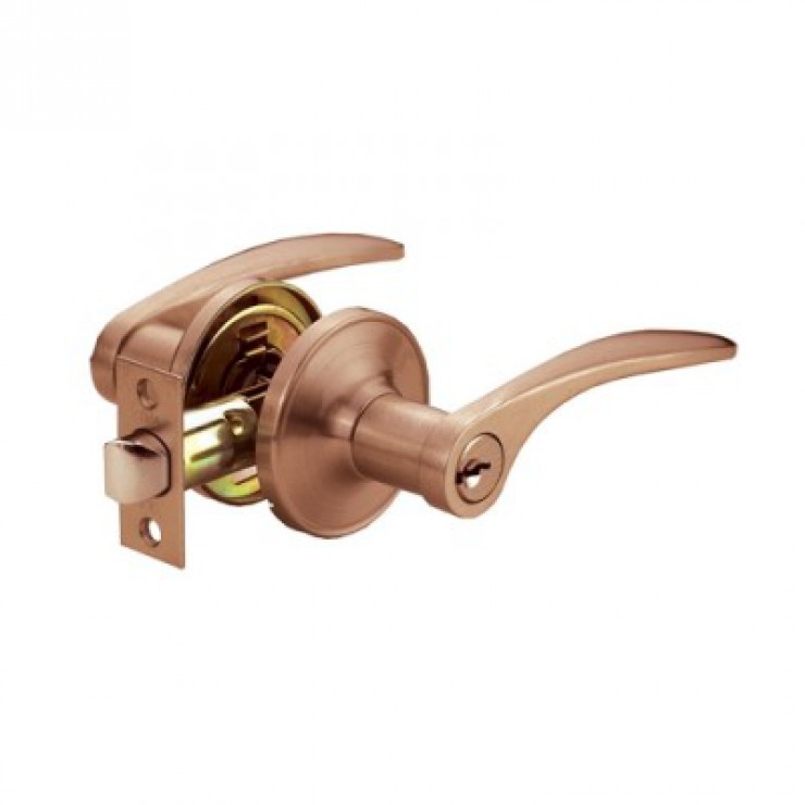 Khóa tròn tay gạt Yale VL5327 US11 màu đồng đỏ cửa phòng - Tuấn Đức