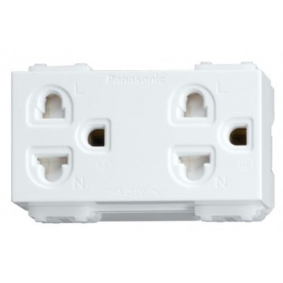 ổ cắm điện thoại 4 cực Panasonic WEV2364SW dòng Wide màu trắng - Tuấn Đức