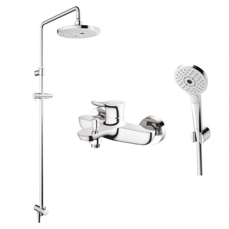 Bộ sen cây TOTO TBG01302VA/TBW01010A/TBW01002BA nóng lạnh tắm đứng ...