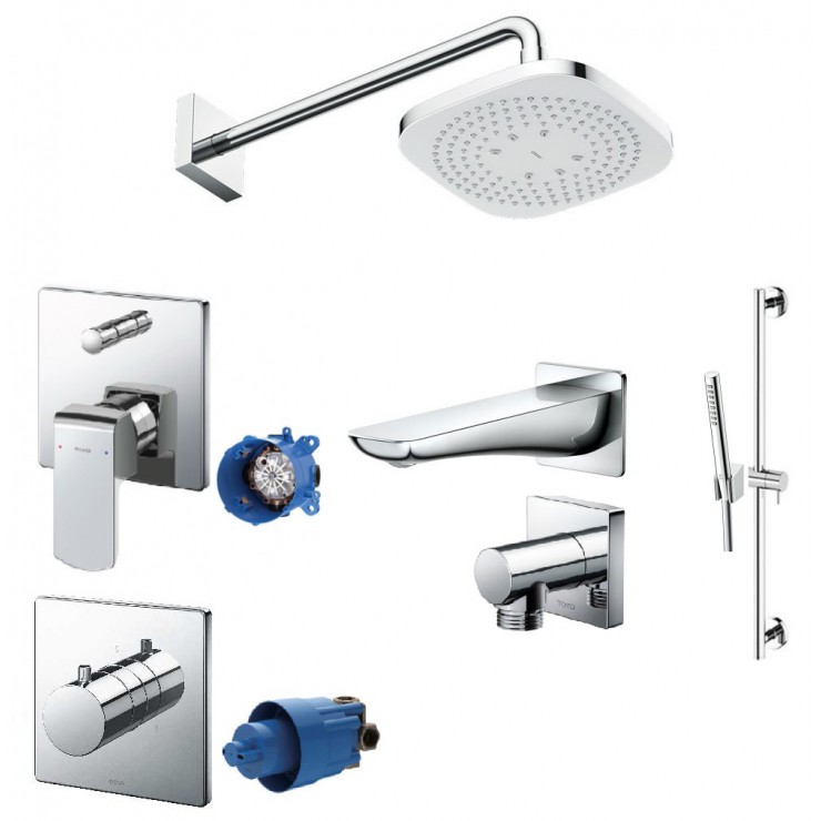 Bộ vòi hoa sen TOTO TBG02304B/TBN01001B TBV02103B/TBN01102B TBW02003A ...