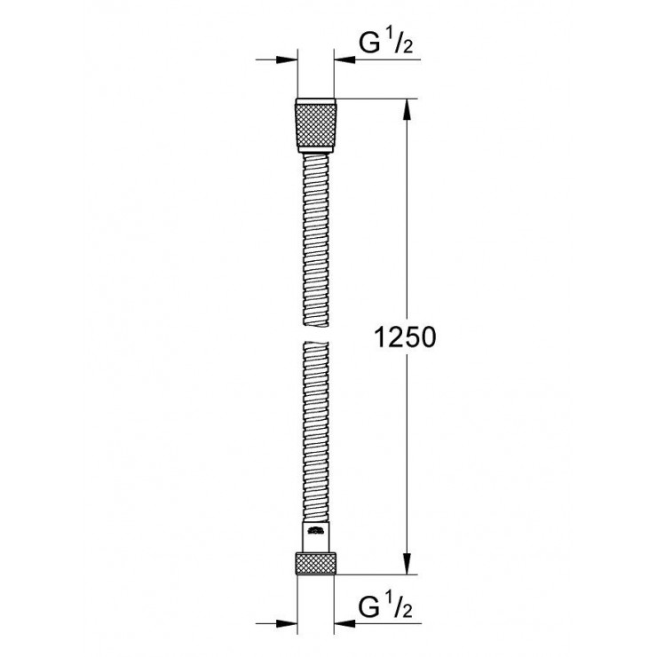 Dây Sen Tắm Grohe 28142000 1250mm Metal Tube Supra - Tuấn Đức