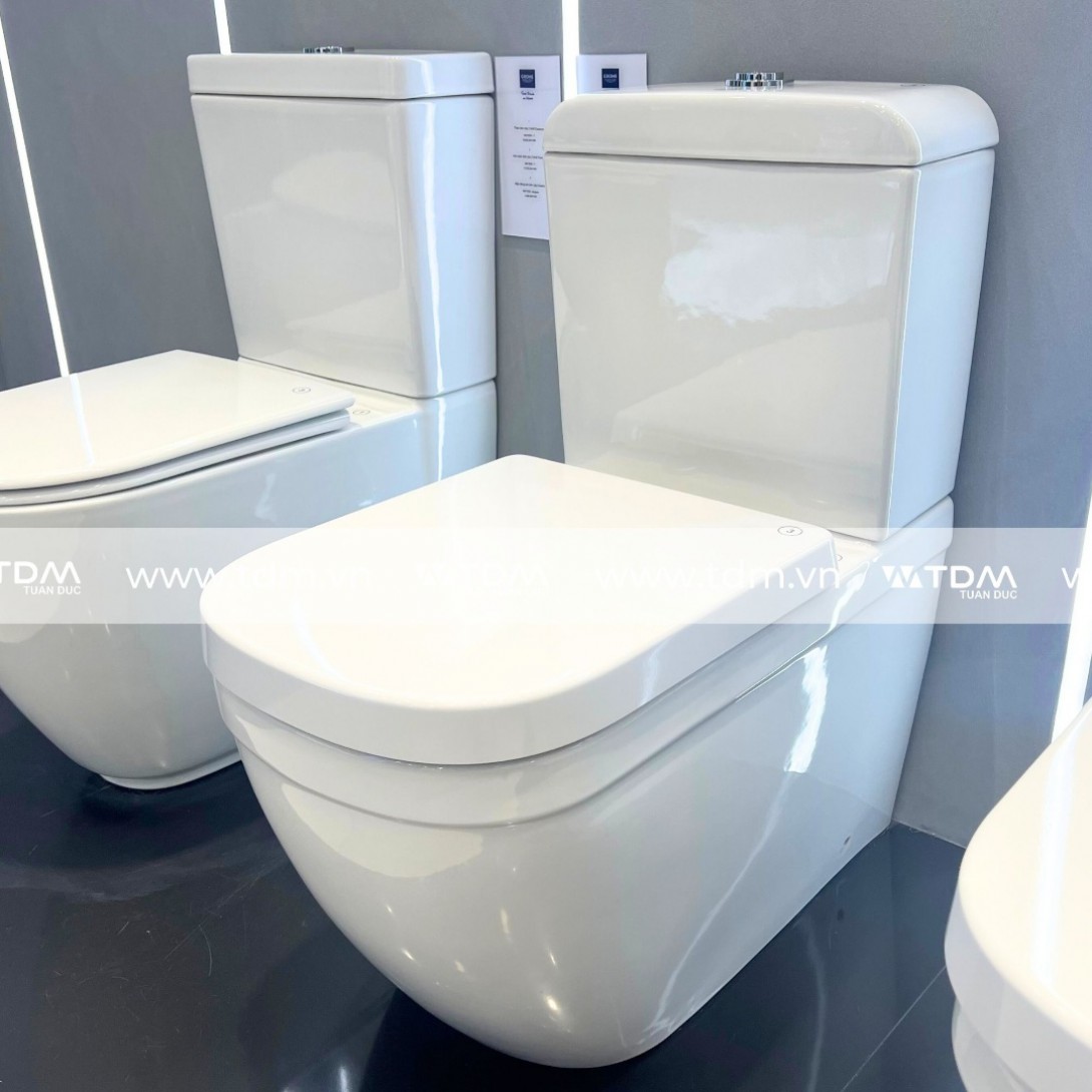 Bồn cầu Grohe 3933800H + 39330000 + 39332000 Euro Ceramic 2 khối - Tuấn Đức