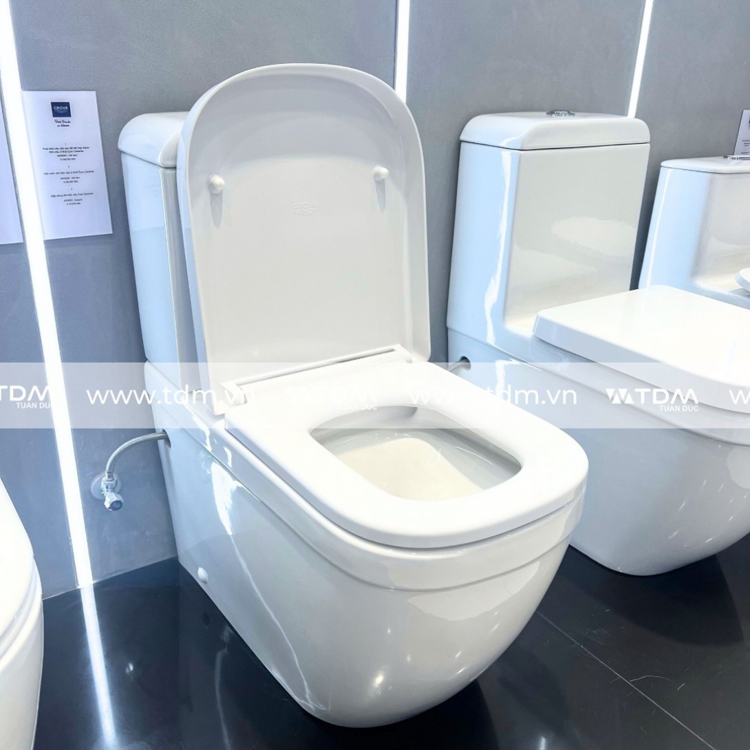 Bồn cầu Grohe 3933800H + 39330000 + 39332000 Euro Ceramic 2 khối - Tuấn Đức