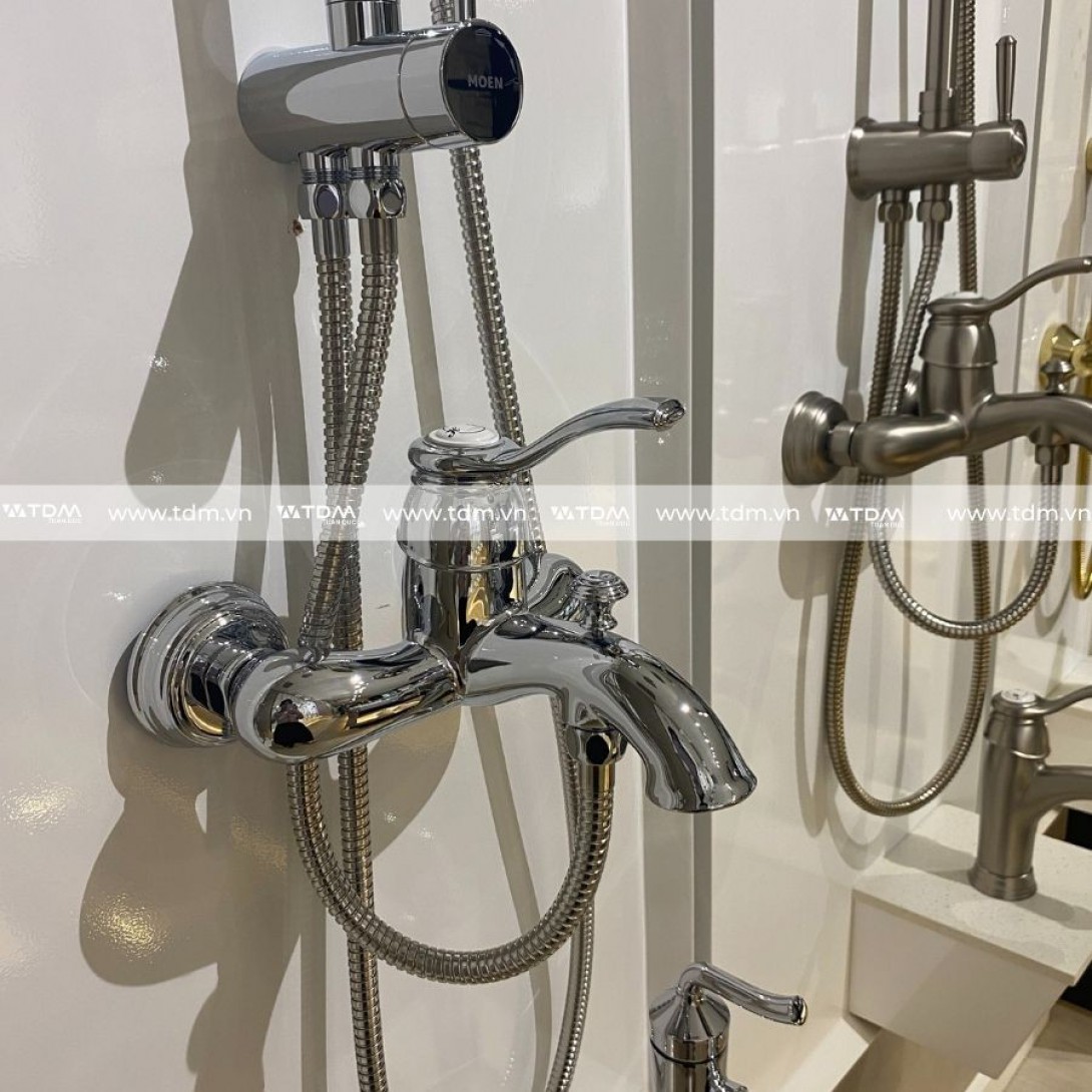Bộ vòi sen cây Moen 61132+2232A+MCL6320 nóng lạnh MONT BARD