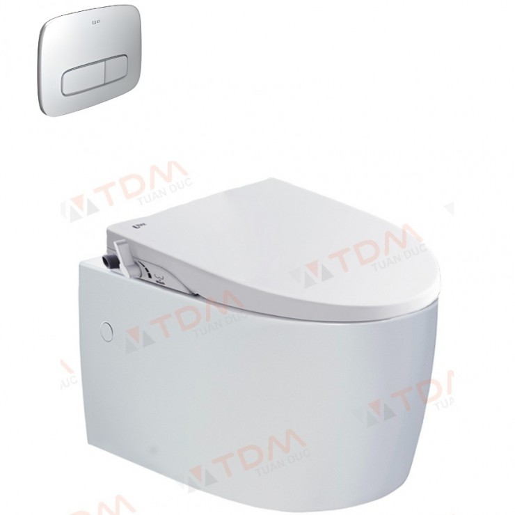 Bồn cầu treo tường INAX AC-952/CW-S15VN nắp rửa cơ - Tuấn Đức