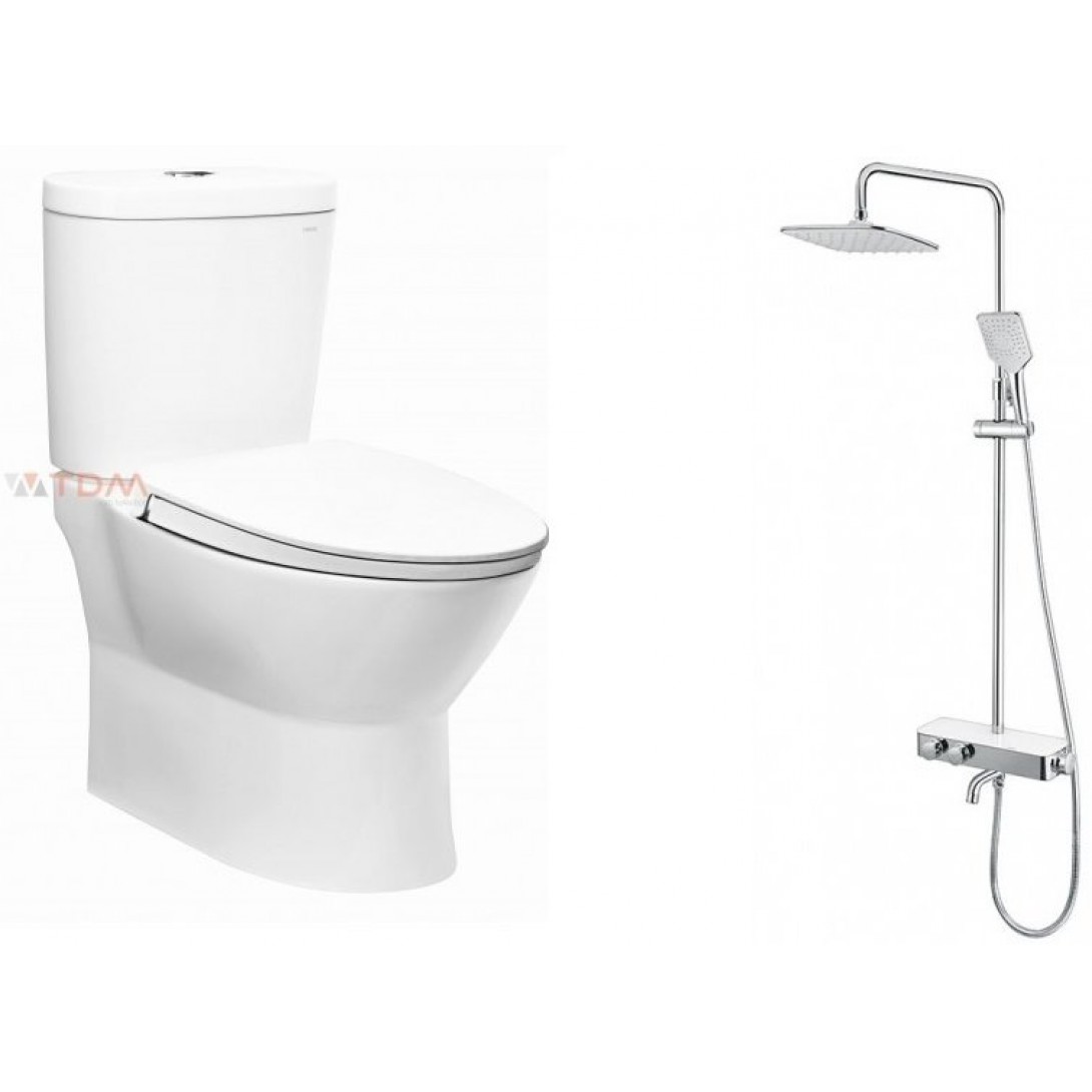 Combo Sen Vòi Nhiệt Độ Bồn Cầu Caesar S788C + CD1320
