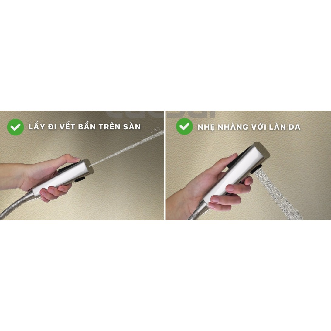 Vòi xịt Caesar BS308CW toilet xi 2 chế độ vệ sinh bồn cầu