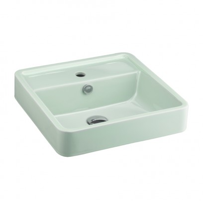 Chậu rửa mặt lavabo Inax AL-295V (AL295V) đặt trên bàn đá 380 x 380 mm