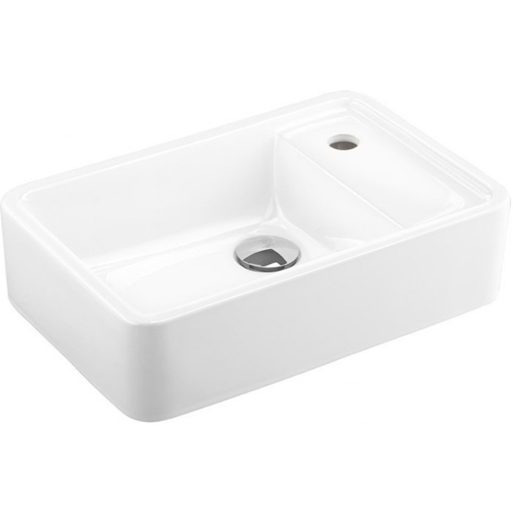 Chậu Lavabo COTTO C00657 Treo Tường 450x300 mm cỡ nhỏ - Tuấn Đức