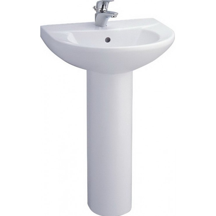 Chậu rửa mặt lavabo COTTO C014/C411 Wedy treo tường chân đứng