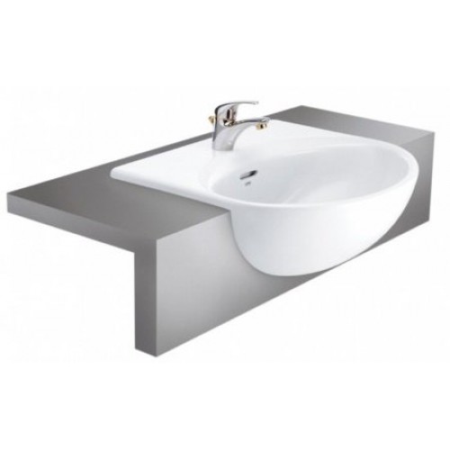 Chậu rửa mặt lavabo COTTO C021 bán âm bàn đá - Tuấn Đức