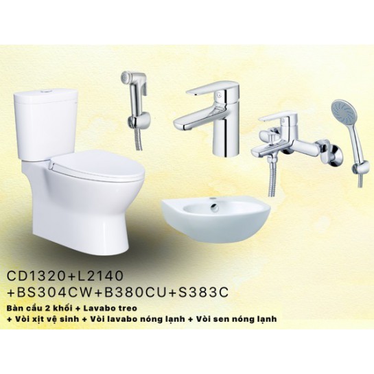 Combo Trọn Bộ Caesar CD1320 + L2140 + BS304CW + B380CU + S383C