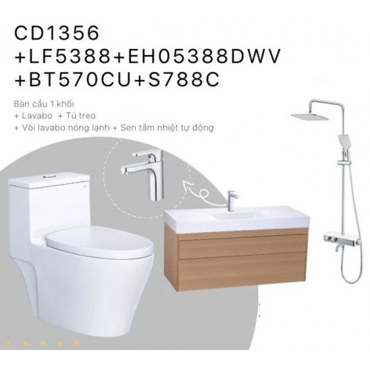 Combo Caesar Trọn Bộ CD1356 + LF5388 + EH05388DWV + BT570CU + S788C