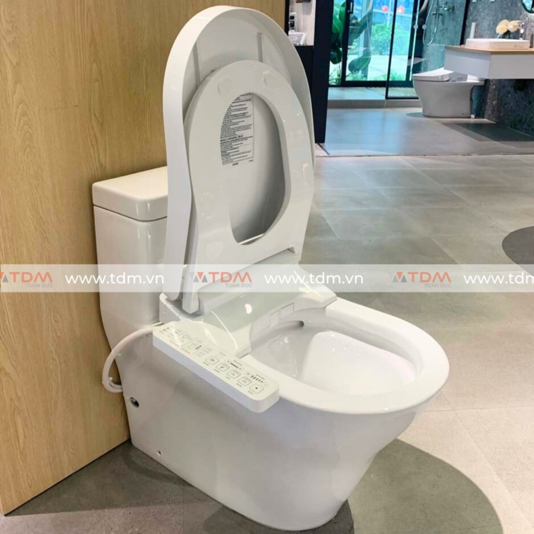 Bàn Cầu TOTO CW166RB/TCF33320GAA/T53P100VR Nắp Điện Tử Chữ D S2 - Bàn ...
