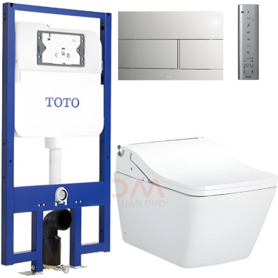 Bồn Cầu TOTO CW542HME5UNW1/TCF802C2Z/WH172AAT/MB175M#SS Tự Động Xả Nước