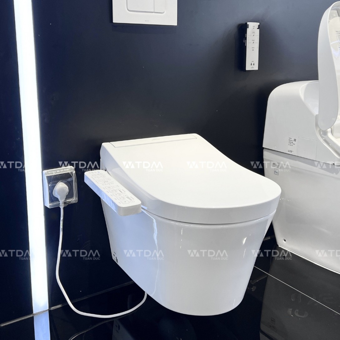 Bồn Cầu TOTO CW553C/TCF33370GAA/WH172AT/MB174P#SS Nắp Điện Tử Treo Tường