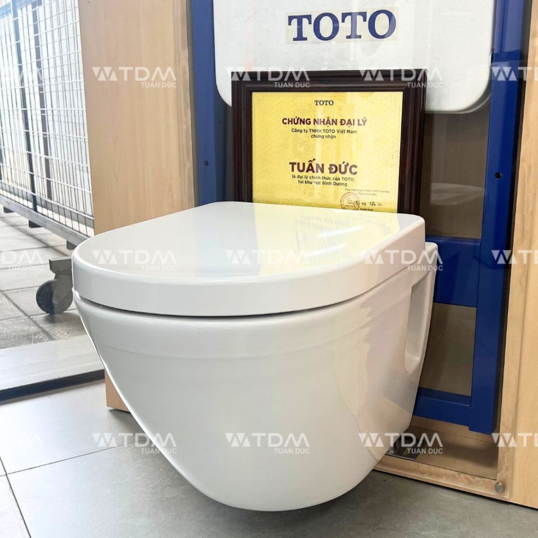 Bồn Cầu TOTO CW762/TC384CVK/WH172A/MB174P#WH Treo Tường - Tuấn Đức
