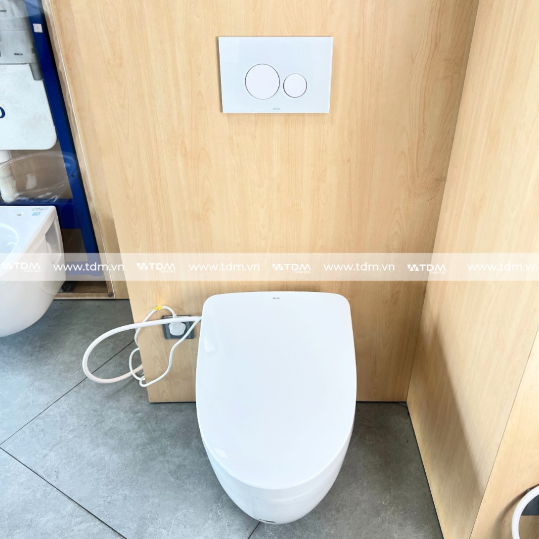 Bồn cầu treo tường TOTO CW812REA/TCF4911EZ/WH172AT/TCA465/MB176G#WH điện tử