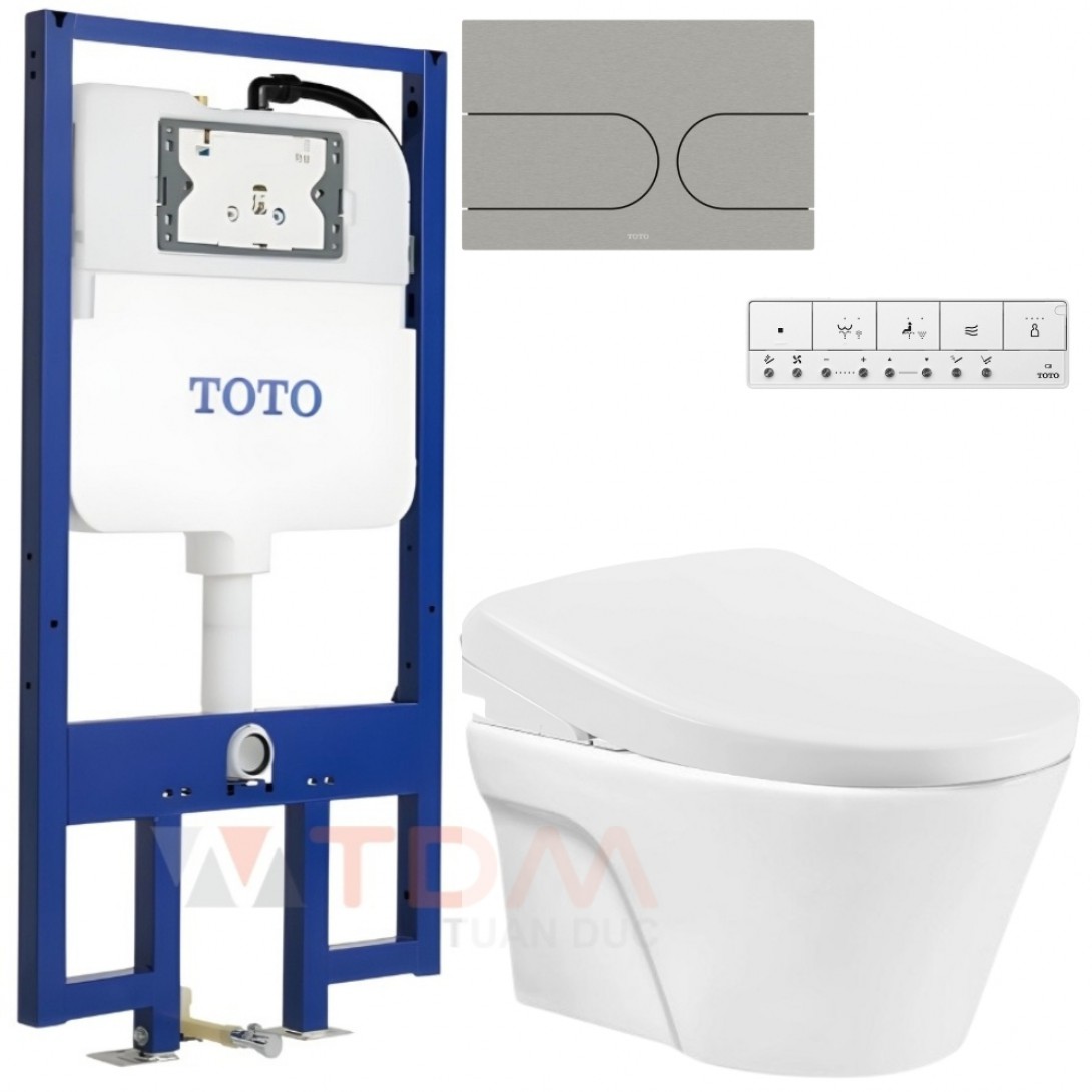 Bồn cầu treo tường TOTO CW822REA TCF47360GAA WH172AAT TCA546 MB175M#SS ...