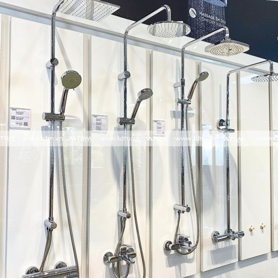Bộ sen cây TOTO DM907CS/TBW07012A/TBS03302V nóng lạnh tắm đứng - Tuấn Đức