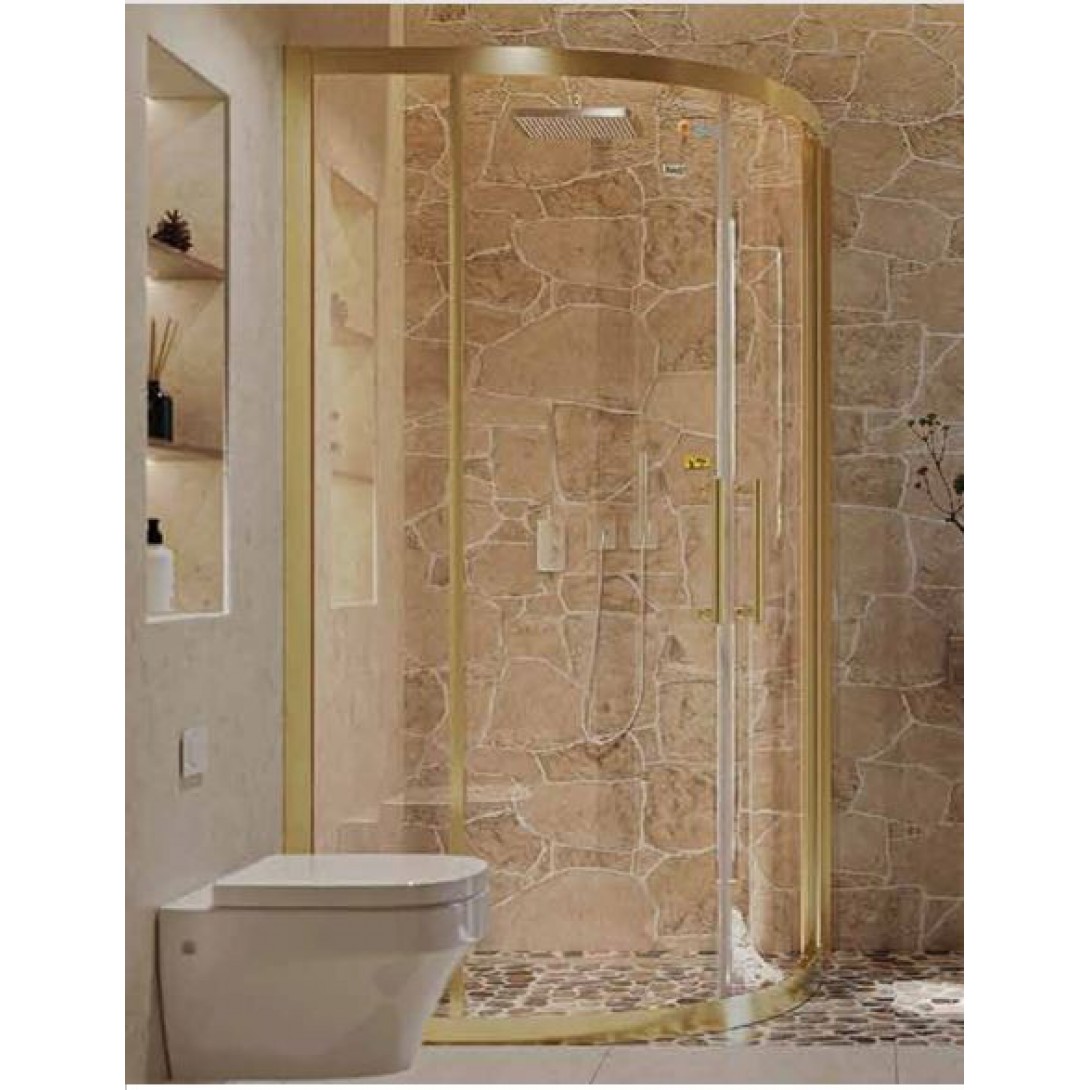 Phòng Tắm Kính Fendi FCT-1X4 màu Anod Gold