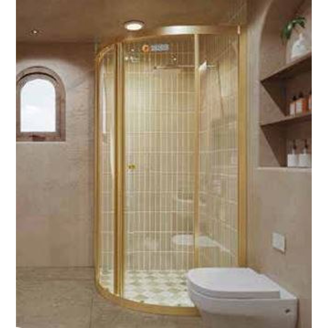 Phòng Tắm Kính Fendi FCT-3X4 màu Anod Gold