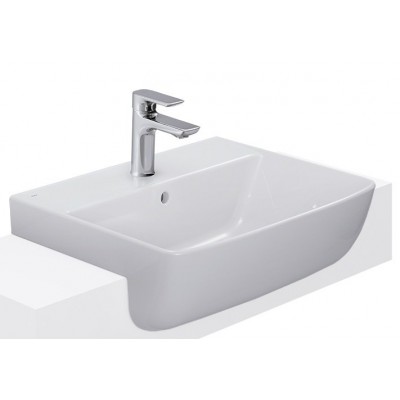 Chậu rửa mặt lavabo Inax AL-295V (AL295V) đặt trên bàn đá 380 x 380 mm