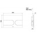Nắp đậy nút nhấn xả TOTO MB175M#SS thép không gỉ két nước âm tường