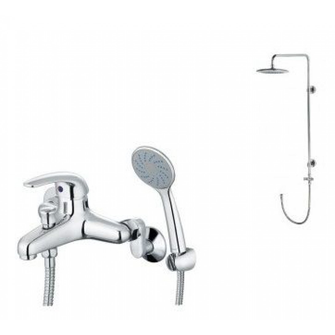 Vòi sen cây Caesar S360C/BS125 nóng lạnh tắm đứng - Tuấn Đức