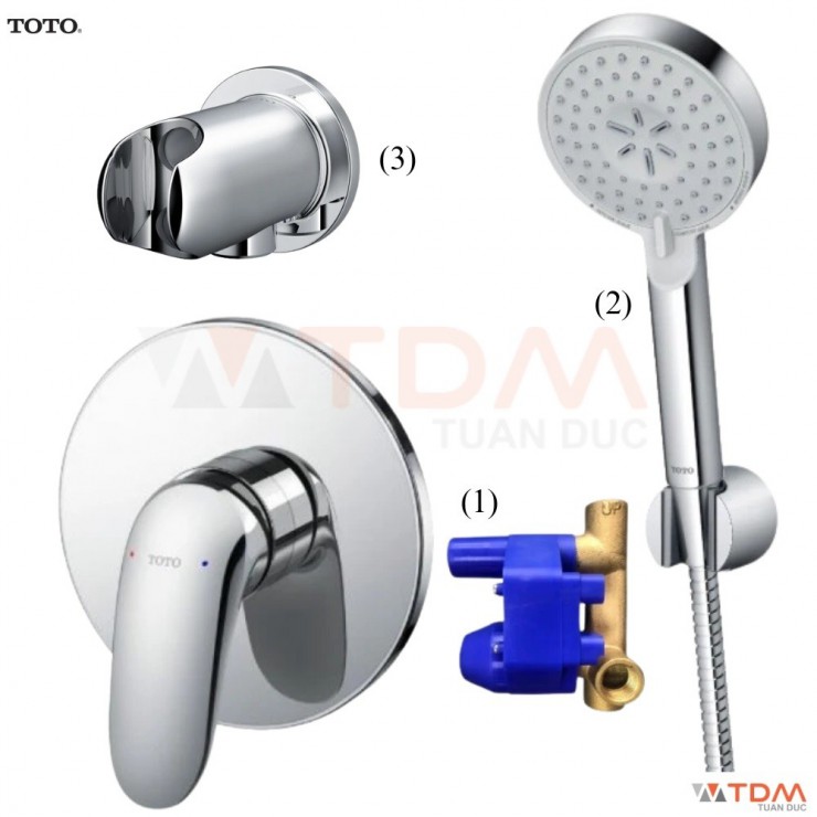 Sen Tắm TOTO TBS03303B TBW07009A TBW07021A Âm Tường 1 Đường Nước