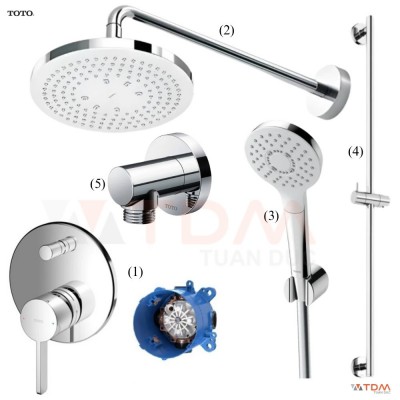 Bộ vòi hoa sen TOTO TBW01003B1A TBG09304V TBW01010A TBW01015B TBW01014B ...