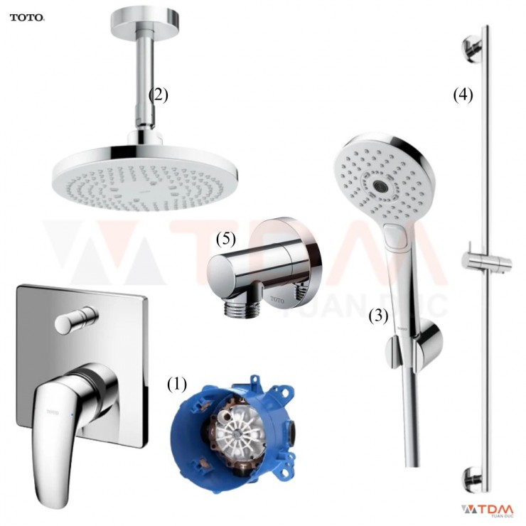 Bộ vòi hoa sen TOTO TBW01003B1A TBG09304V TBW01010A TBW01015B TBW01014B ...