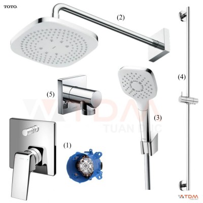 Bộ vòi hoa sen TOTO TBW01003B1A TBG09304V TBW01010A TBW01015B TBW01014B ...