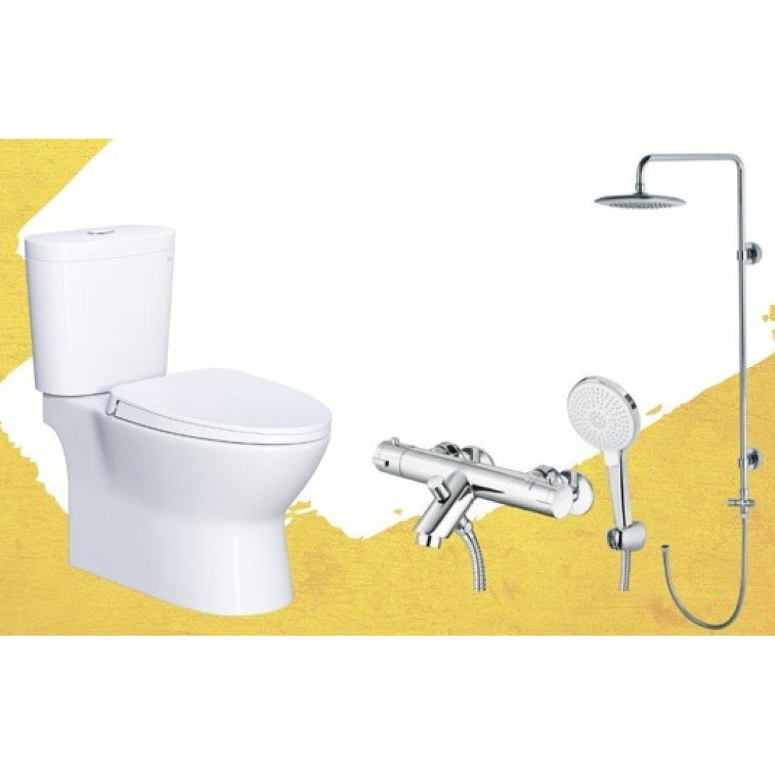 Combo Sen Cây Nhiệt Độ Bồn Cầu Caesar BS125 + TS617 + CD1320