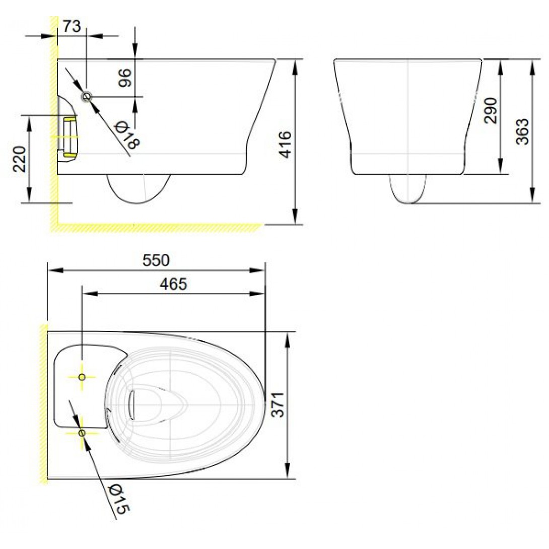 Bồn Cầu American Standard WP-2265/WP-7SR1/VP-G3004A/VPTL-3815 Treo ...